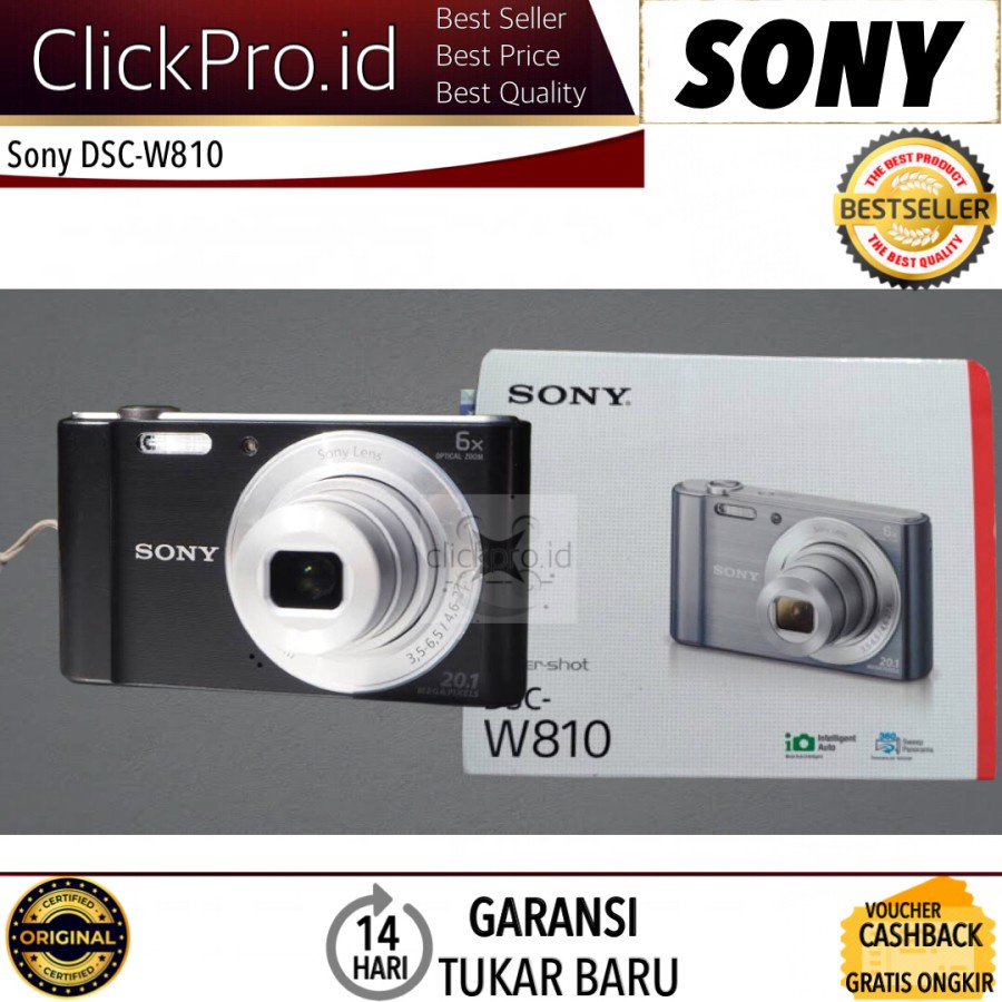 Jual Sony CyberShot DSC-W810 / Kamera Pocket / Kamera Digital / Sony ...