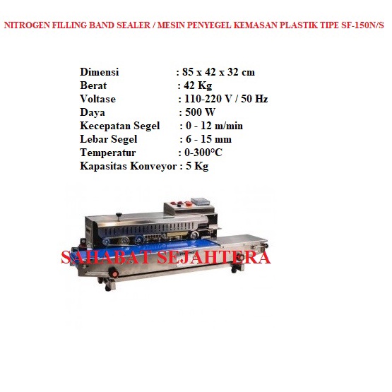 Jual Nitrogen Filling Band Sealer / Mesin Penyegel Kemasan Plastik Kap ...