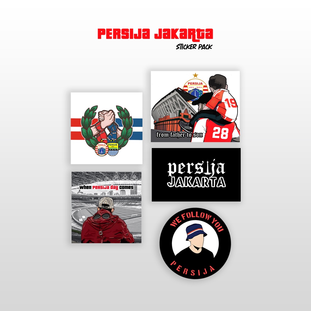 Jual Sticker Pack Persija Jakarta x Persib Bandung | Shopee Indonesia