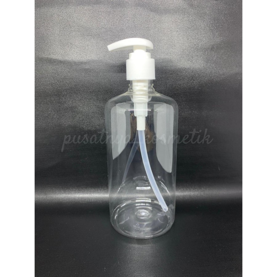 Jual Botol Pump 500ml Botol Plastik Bening Refill Botol PET | Shopee Indonesia
