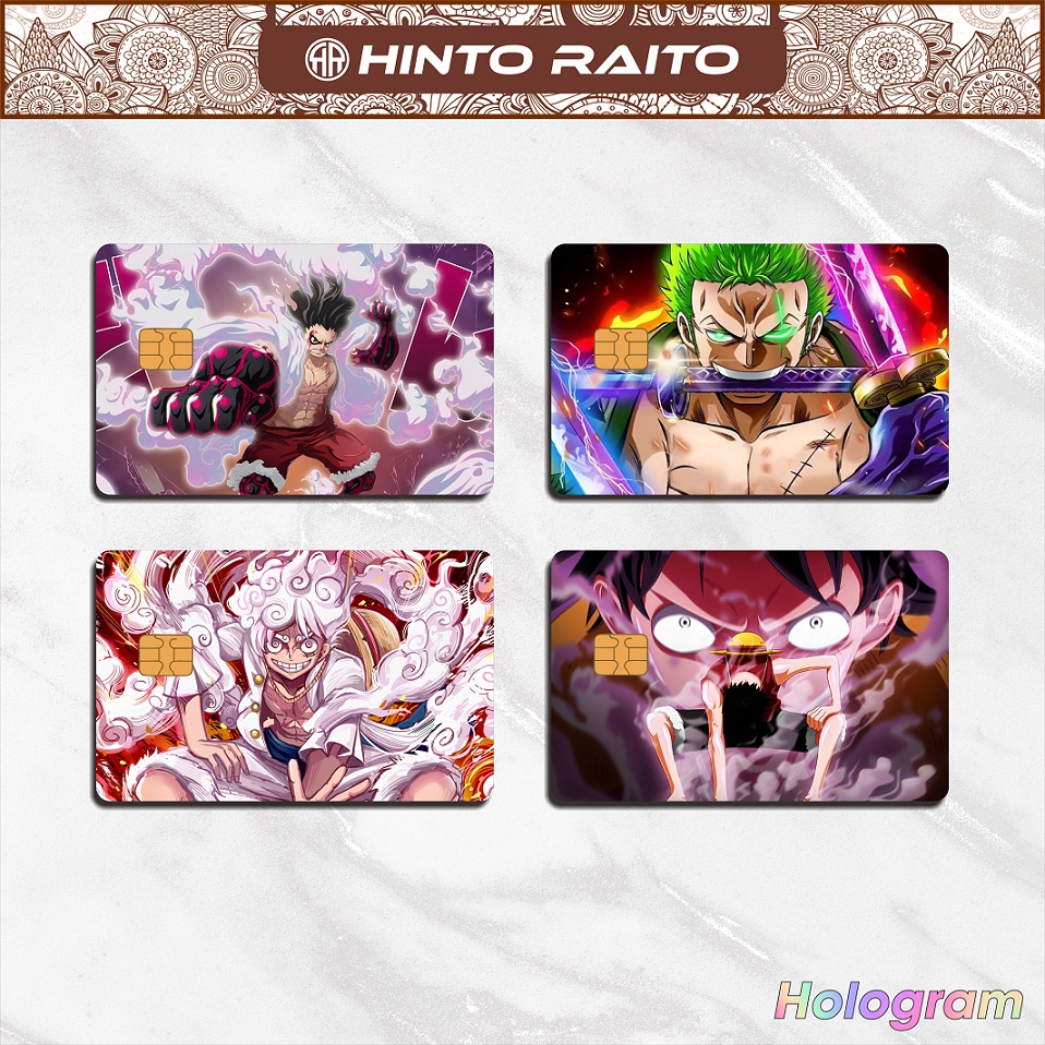Jual Stiker Kartu ATM One Piece Spesial Hologram - Sticker Skin Card ...