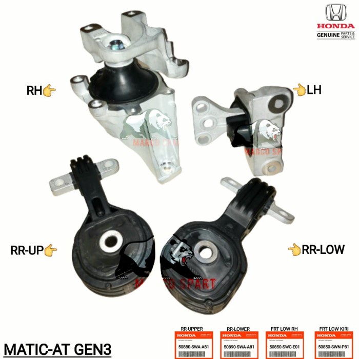 Jual Engine mounting set CRV gen 3 2007-2012 matic 2000cc 2400cc ...
