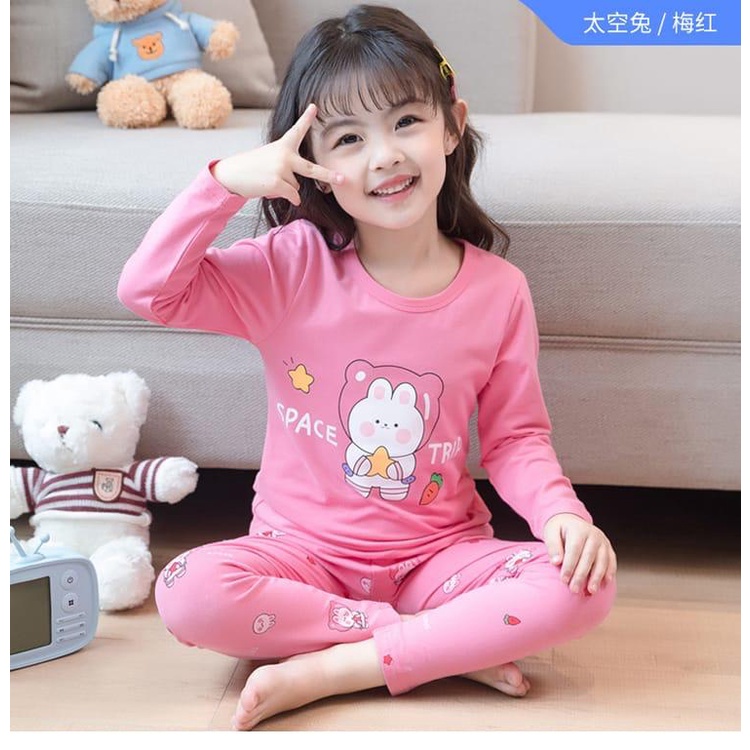 Jual Setelan anak perempuan / piyama anak bergambar / piyama panjang ... Jual Setelan anak perempuan / piyama anak bergambar / piyama panjang ...
