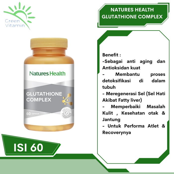 Jual Nature's Health Glutathione Complex 60 kapsul natures health ...
