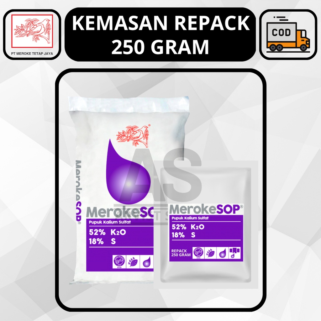 Jual Pupuk MEROKE SOP Kemasan Repack 250 Gram Hidroponik Kalium Sulfat ...