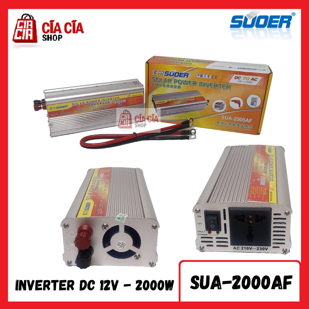 Jual Solar Power Inverter 2000 Watt Suoer SUA-2000AF Inverter DC To AC ...
