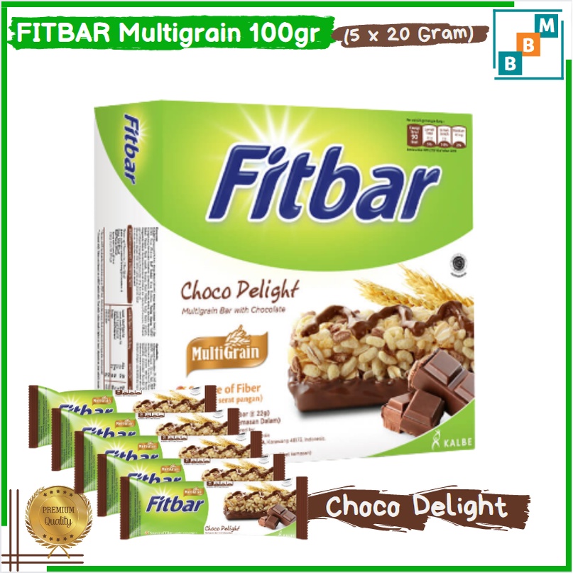Jual Fitbar Multigrain Box Isi 5x20gr Cheese Choco Fruits Tiramisu ...