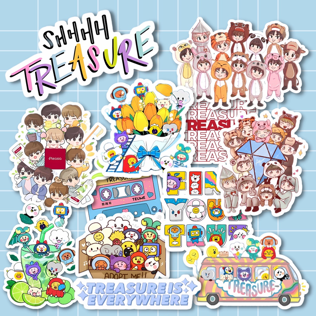 Jual TREASURE TRUZ Chibi Sticker TRUZ | Find Your Truz | Stiker ...