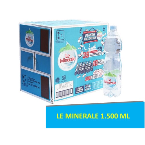 Jual LE MINERALE 1500ml (1 DUS ISI 12 BOTOL) | Shopee Indonesia