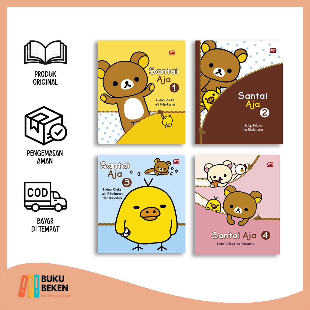 Jual Santai Aja 1 2 3 4 Hidup Rileks ala Rilakkuma Dan Kiiroitori - Aki ...