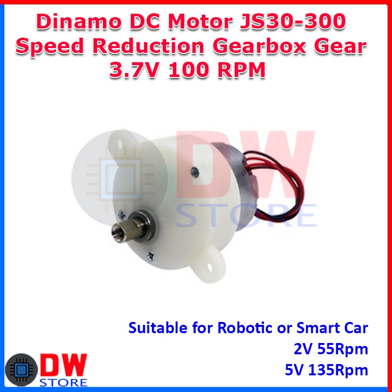 Jual Dinamo DC Motor JS30-300 JS-30 Speed Reduction Gearbox Gear DC 3.7V | Shopee Indonesia