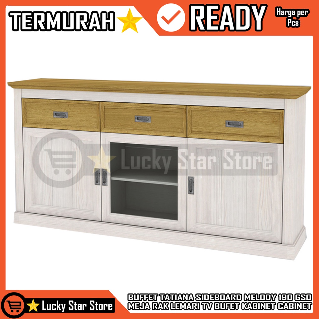 Jual [Instan] RAK TV BUFFET CABINET MINIMALIS MODERN MELODY BUFET ...