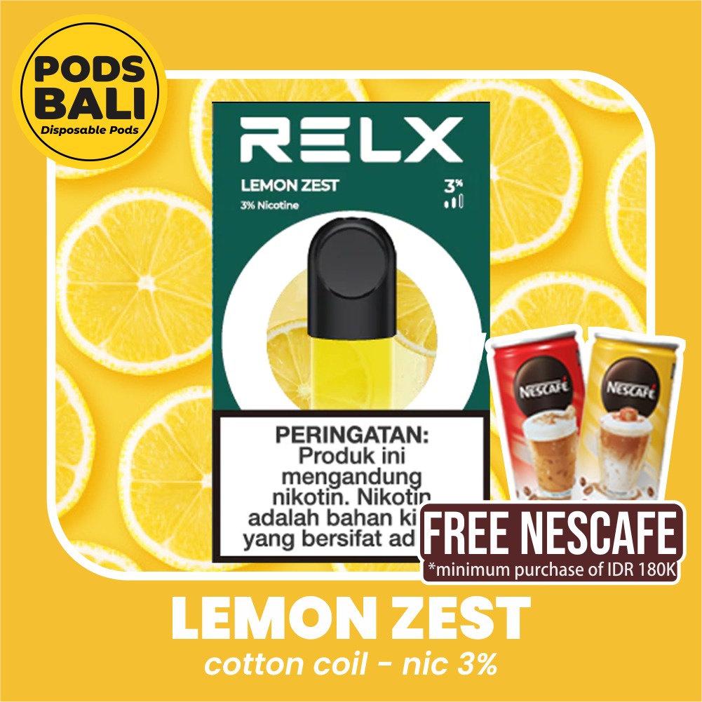 Jual RELX Infinity Pod - Lemon Zest 1 Pack Isi 1 Pods Atau 1 Pcs ...
