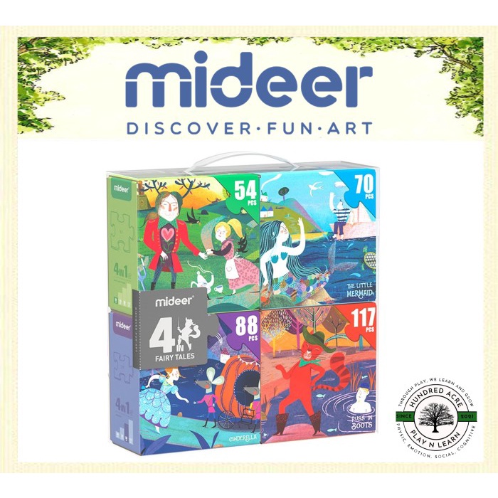 Jual Mideer 4 In 1 Puzzle Set - Fairy Tales | Shopee Indonesia