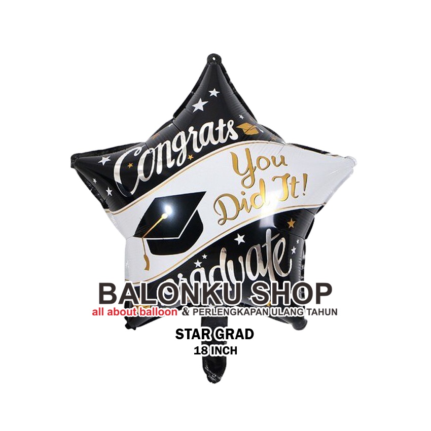 Jual Balon Foil Graduation Sarjana / Balon Graduation / Balon Wisuda ...