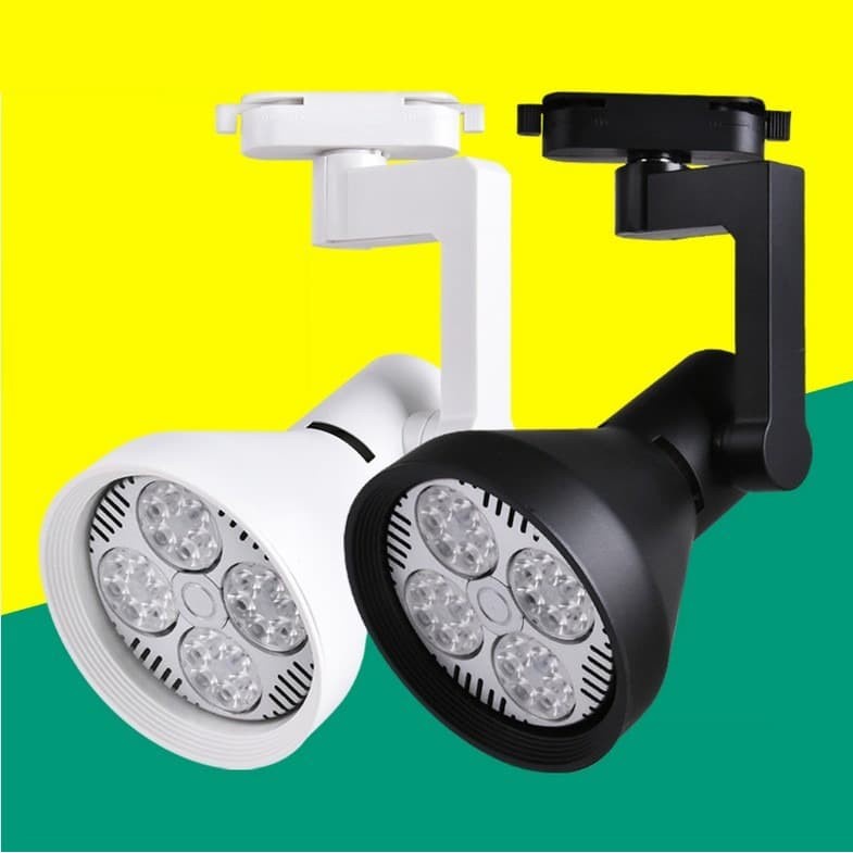 Jual Housing kap lampu track light Par 30 LED model corong body hitam ...