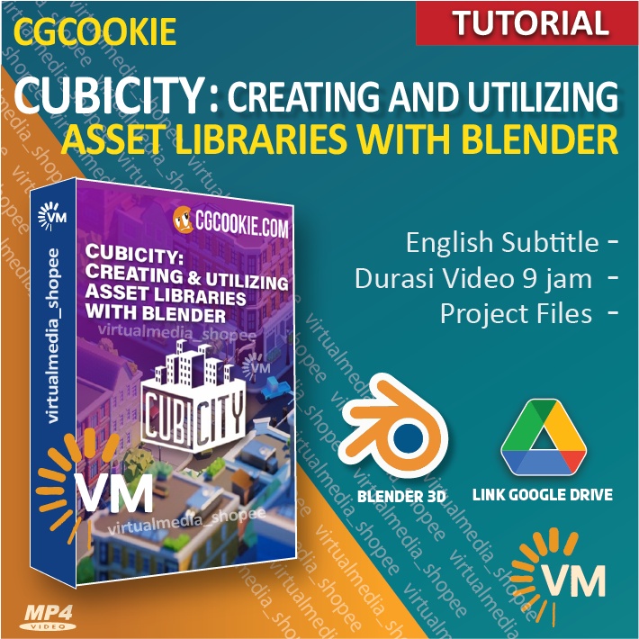 Jual TUTORIAL CUBICITY CREATING AND UTILIZING ASSET LIBRARIES WITH BLENDER CGCOOKIE BELAJAR ...