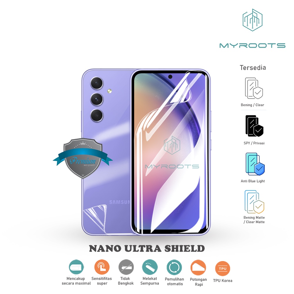 Jual Myroots Antigores Nano Ultra Shield Samsung A54 A34 A24 A14 4G 5G anti gores jelly - anti ...