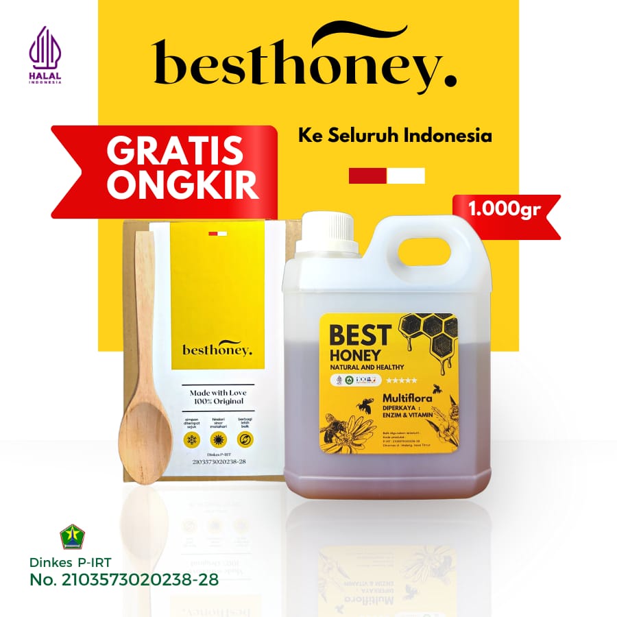 Jual Best Honey - Madu Asli Madu Multiflora Original - 500gr | Shopee ...
