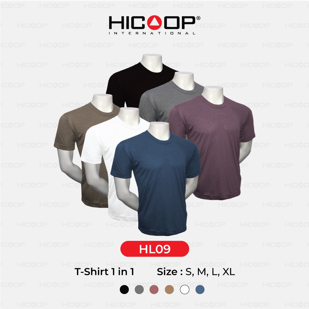 Jual Hicoop Kaos Polos Round neck FG-HL09 | Shopee Indonesia