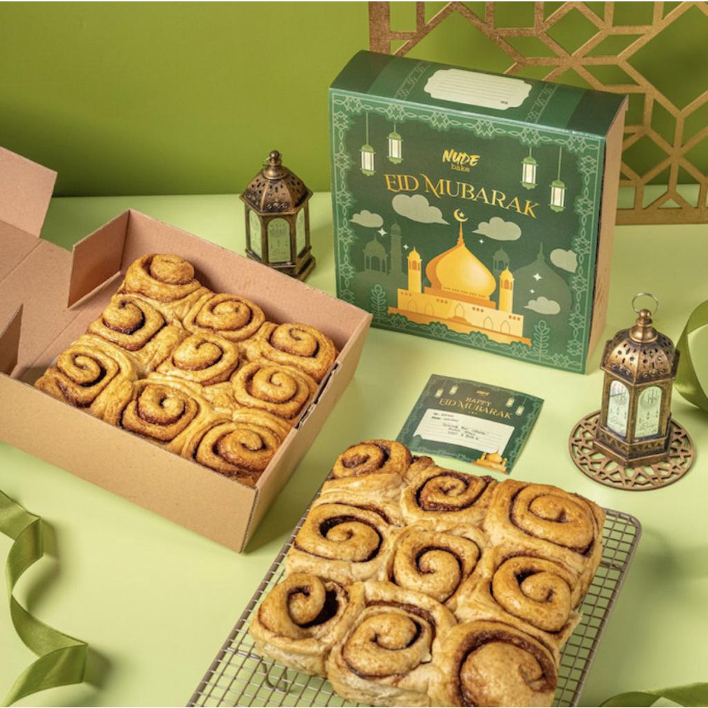 Jual Hampers Idul Fitri Cinnamon Roll Box | Vegan Ramadhan Parcel Sehat ...