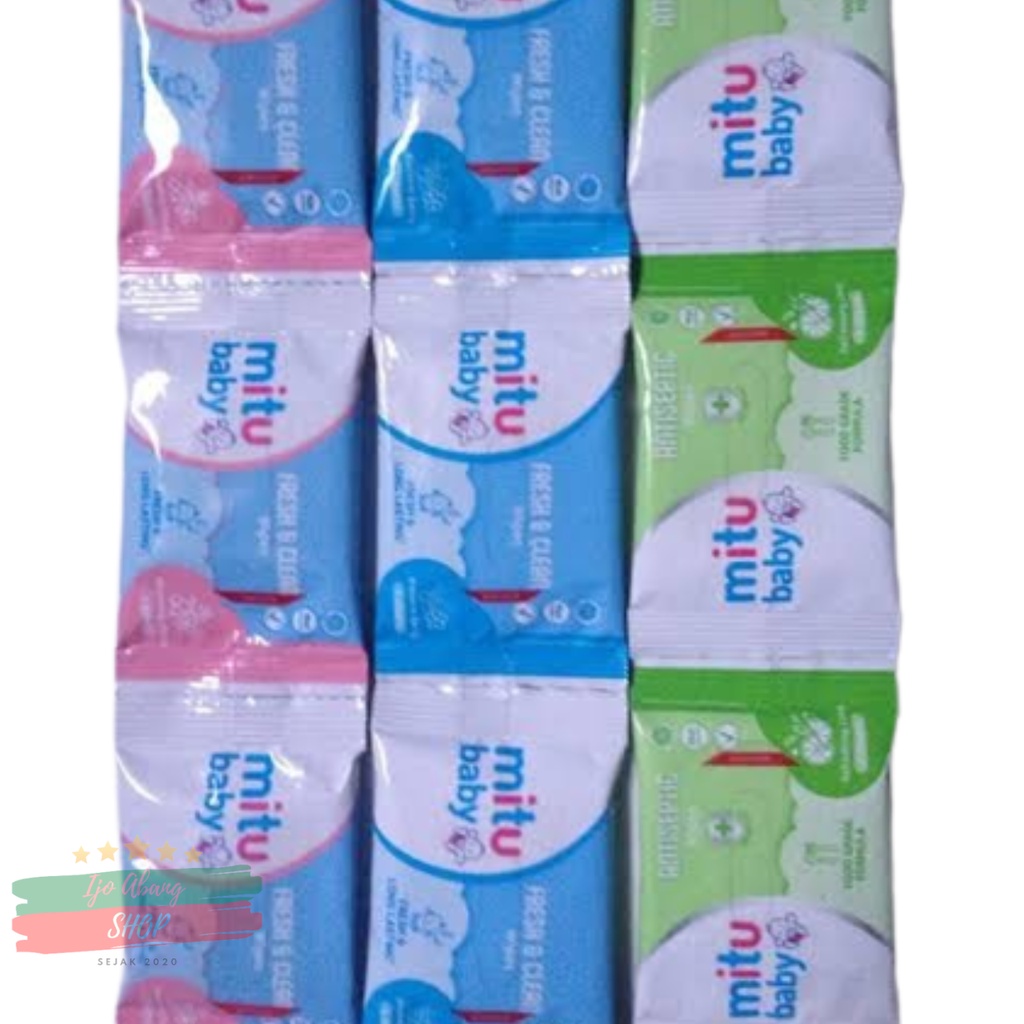 Jual Mitu Baby Tissue Basah Bayi 4s Renceng (12 pack) | Shopee Indonesia