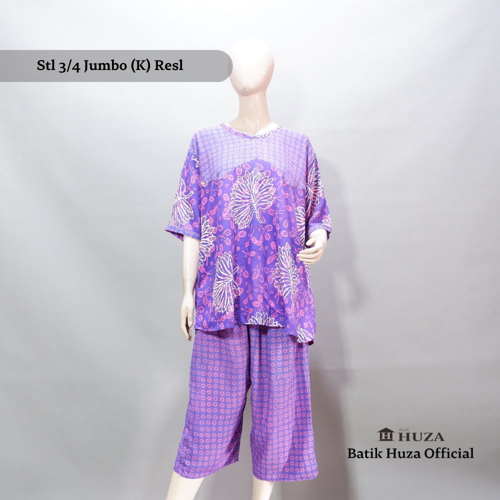 Jual Batik Huza Setelan Batik BUSUI Jumbo Stl 3/4 Jumbo (K) Resl ...