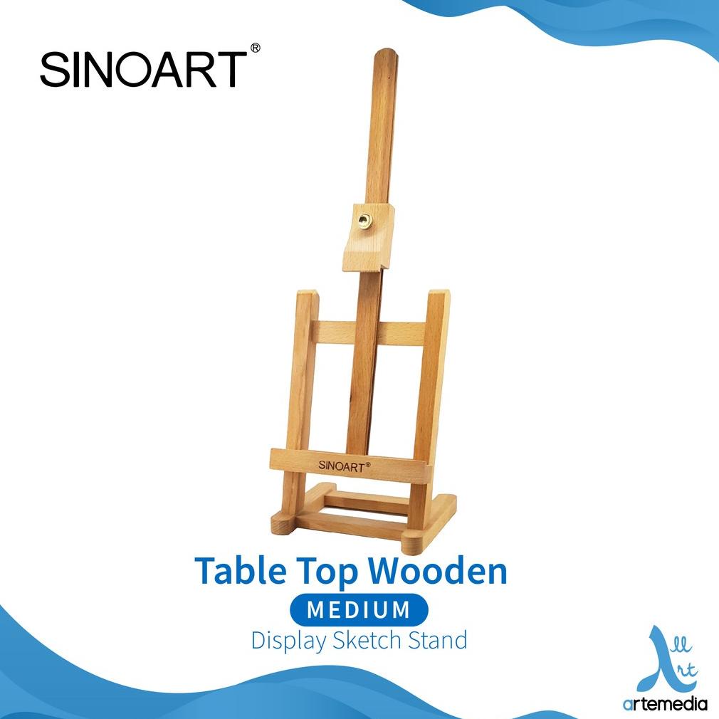 Jual Easel Lukis Sinoart Medium Table Top Wooden Display Sketch Stand ...