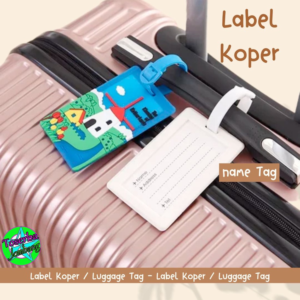 Jual Label Koper / Luggage Tag Design Unik (Koper jadi mudah dikenal ...