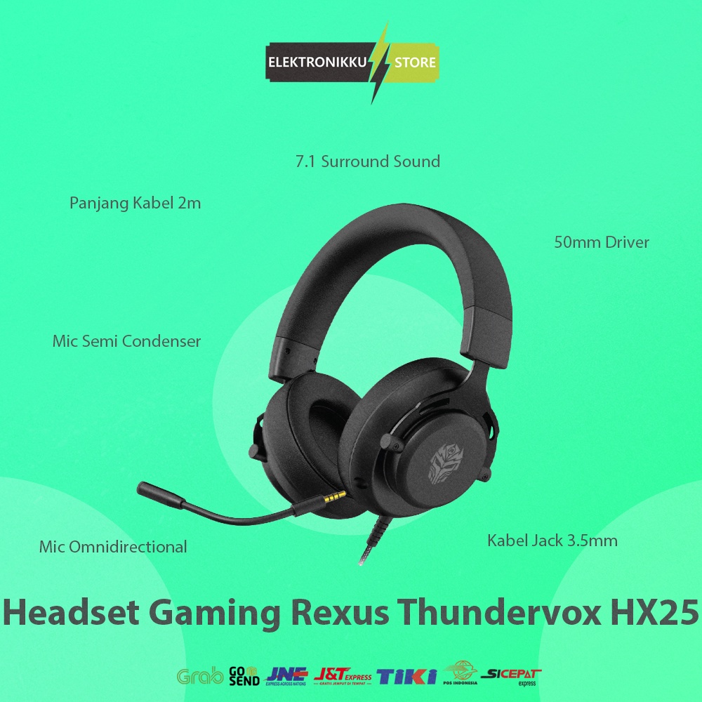 Jual Headset Rexus Thundervox HX25 Gaming Headphone Komputer PC Laptop ...