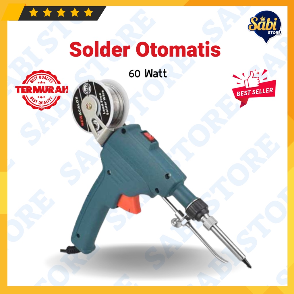Jual SOLDER OTOMATIS TEMBAK / IRON AUTOMATIC TIN GUN 60W | Shopee Indonesia