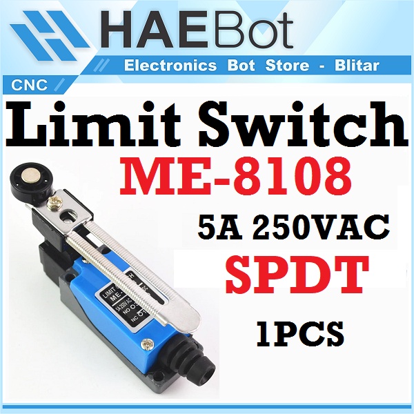 Jual [HAEBOT] Limit Switch ME-8108 ME8108 ME 8108 250V 5A SPDT Saklar Roda Roller CNC Industri ...