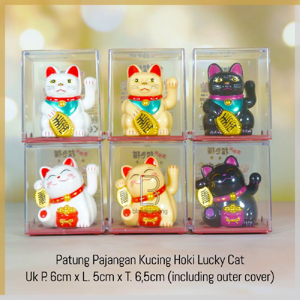 Jual Pajangan Patung Hiasan Boneka Kucing China Hoki Maneki Neko ...