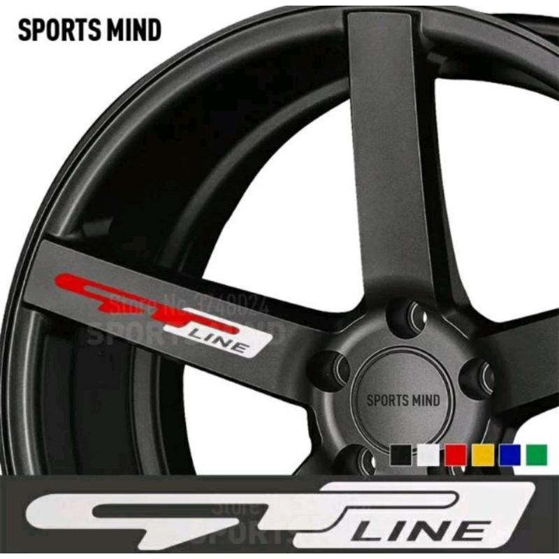 Jual stiker GT LINE velg Mobil New Cal Decal Stiker | Shopee Indonesia