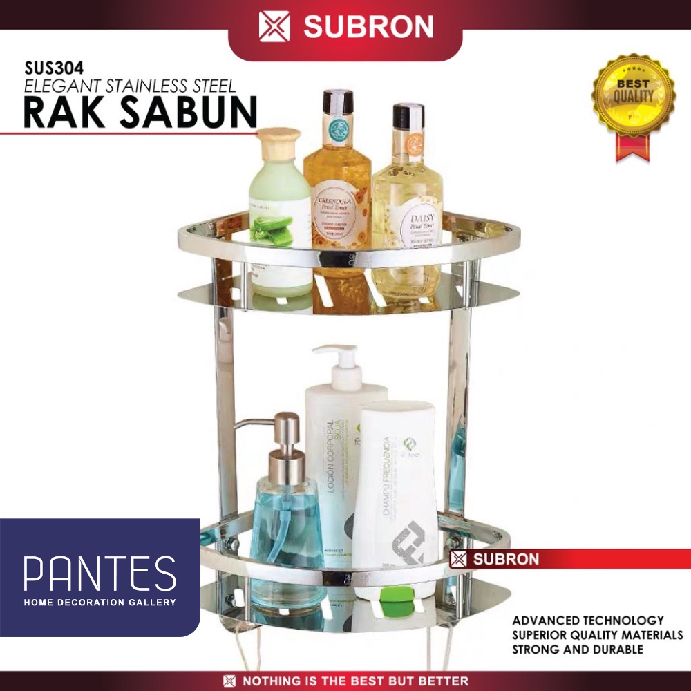Jual SUBRON 721-2 Rak susun Stainless Steel Tempat Shampoo | Shopee ...