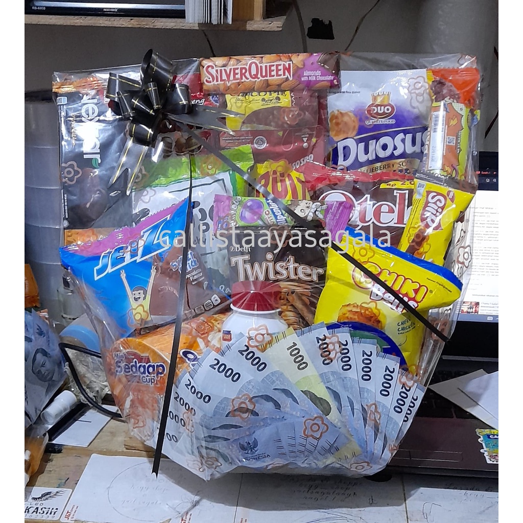 Jual PARSEL SNACK DAN UANG PARSEL SNACK MURAH HAMPERS SNACK HAMPERS ...