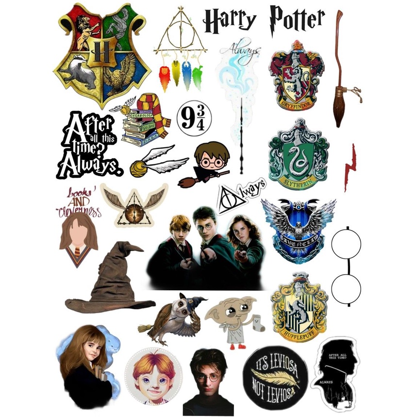 Jual (COD) Sticker HARRY POTTER potterhead anime journaling custom ...