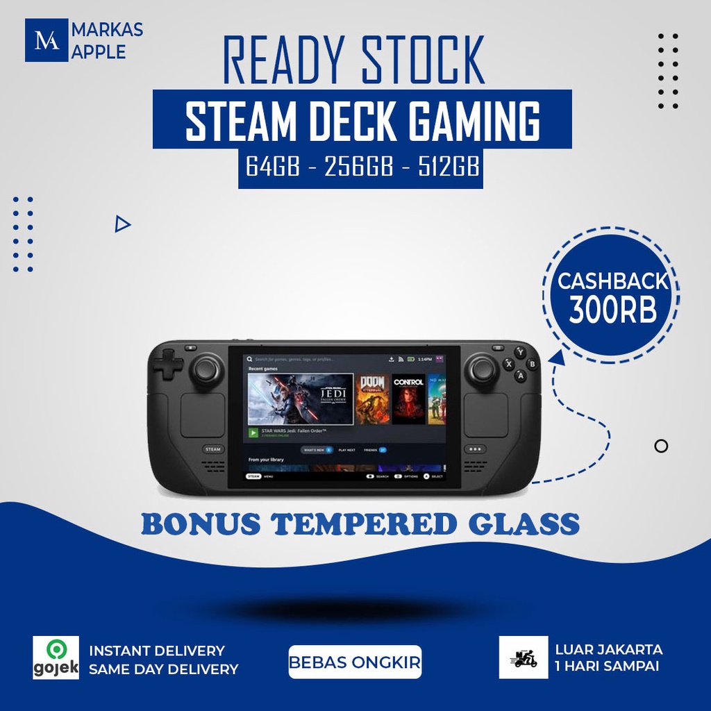 Jual Steam Deck 64gb 256gb 512gb Valve Gaming Handheld Console Original ...
