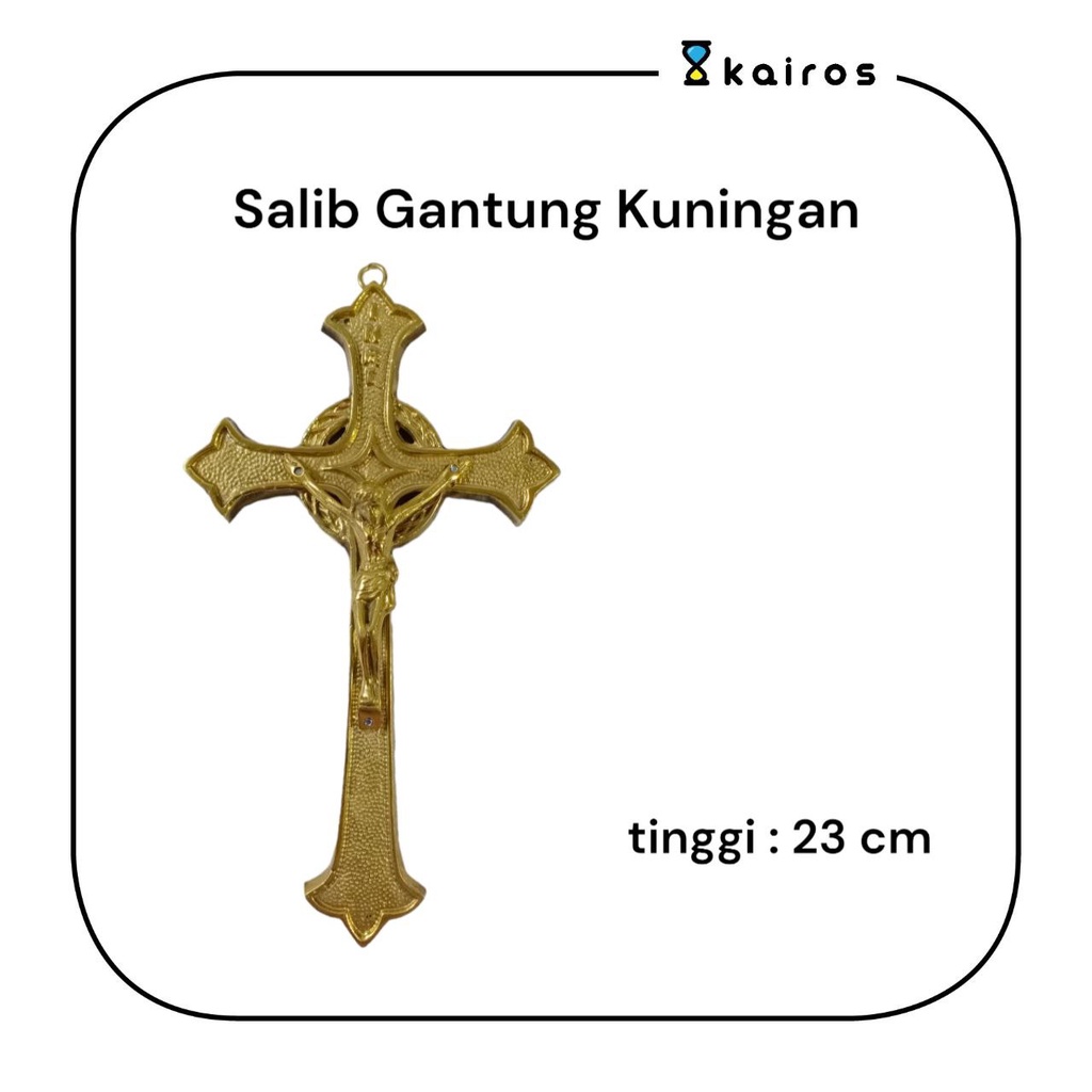 Jual Salib Gantung / Salib Dinding Bahan Kuningan | Shopee Indonesia