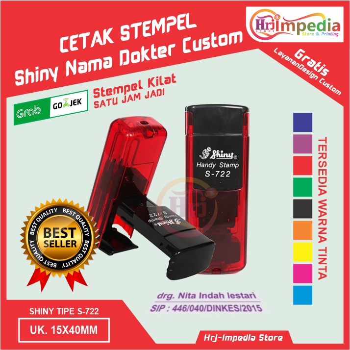 Jual Cetak Stempel Nama Dokter | Cetak Stempel Otomatis Shiny Desain ...