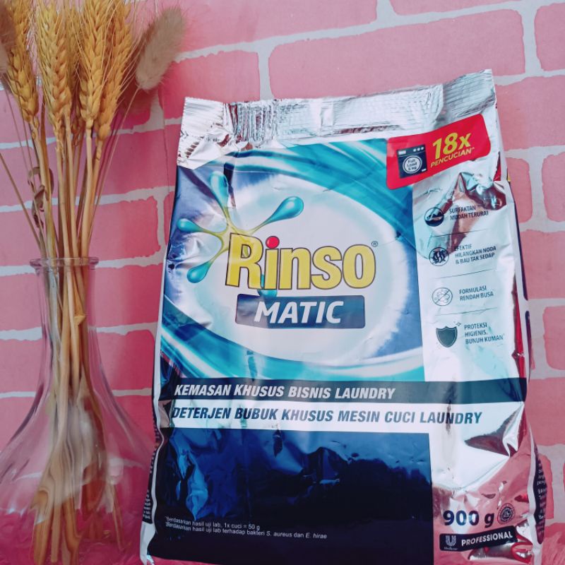 Jual Rinso Matic Detergen Profesional powder 900g | Shopee Indonesia