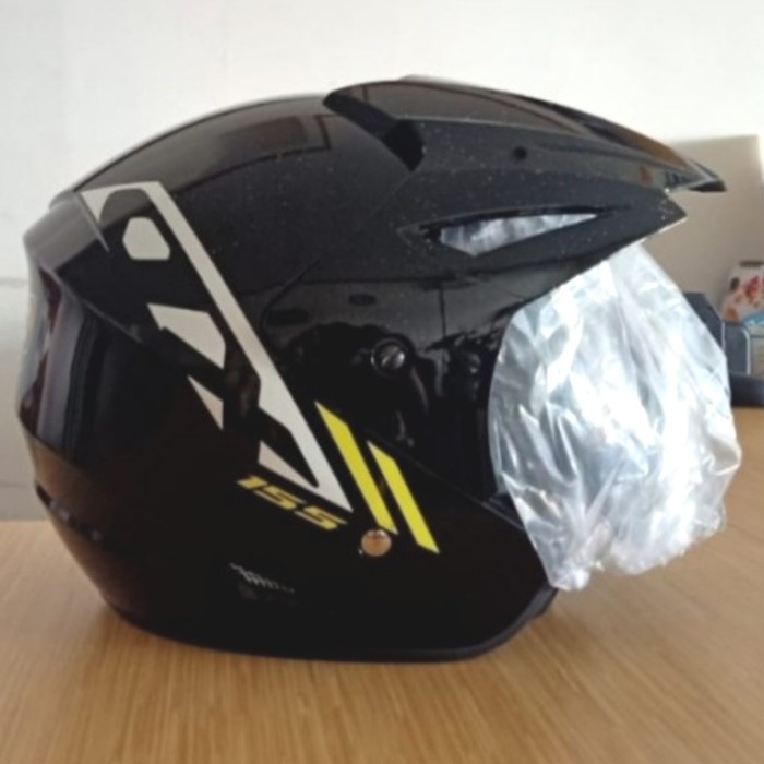 Jual Helm Yamaha MAXI 2021 black gold | Shopee Indonesia