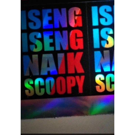 Jual stiker iseng-iseng naik Scoopy | Shopee Indonesia