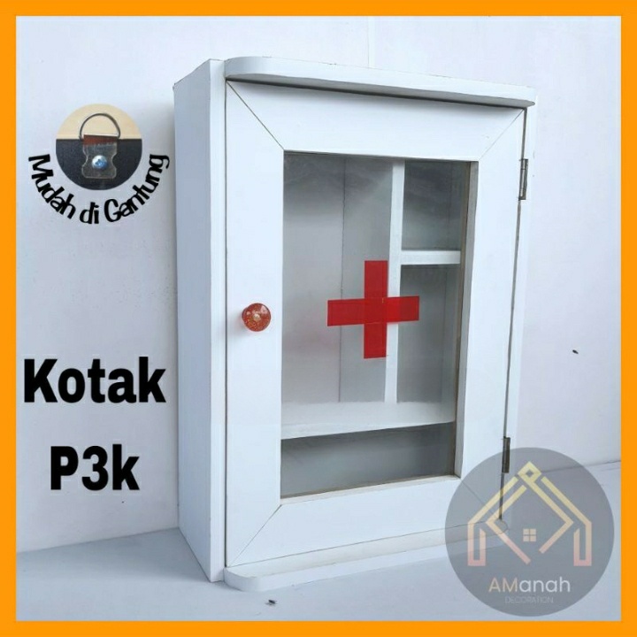Jual [COD] RAK P3K KOTAK OBAT PORTABLE - KOTAK PENYIMPANAN OBAT BAHAN ...