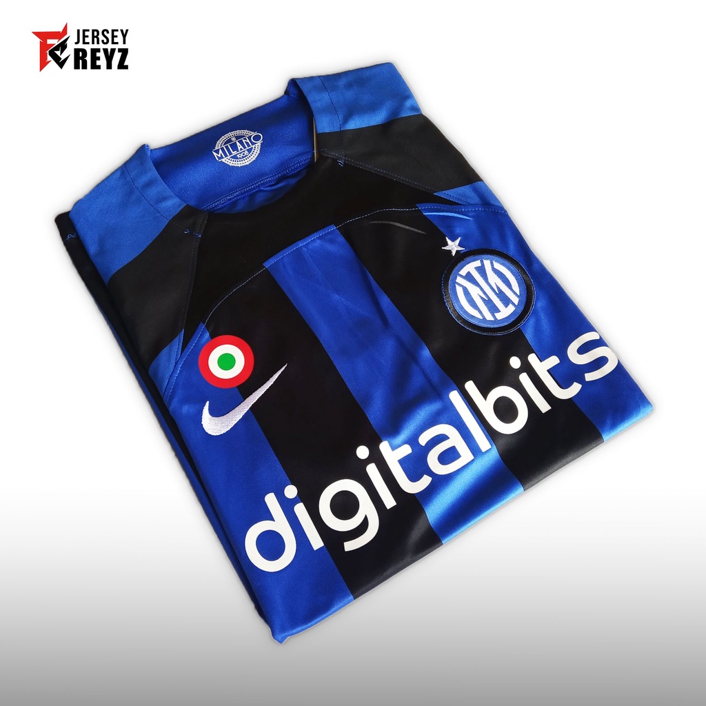 Jual Supporter Version - Jersey Inter Home (+Patch Coppa Italia) Musim ...