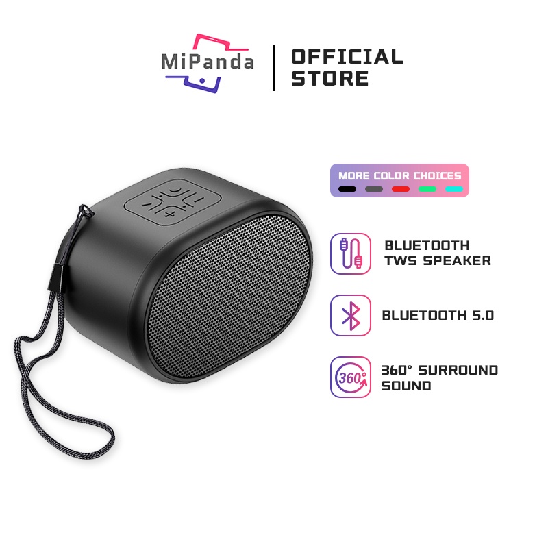 Jual Mipanda TWS Mini Bluetooth Portable Ultra Bass Sounder/Phone Sound Box/FM Phone Answer USB ...