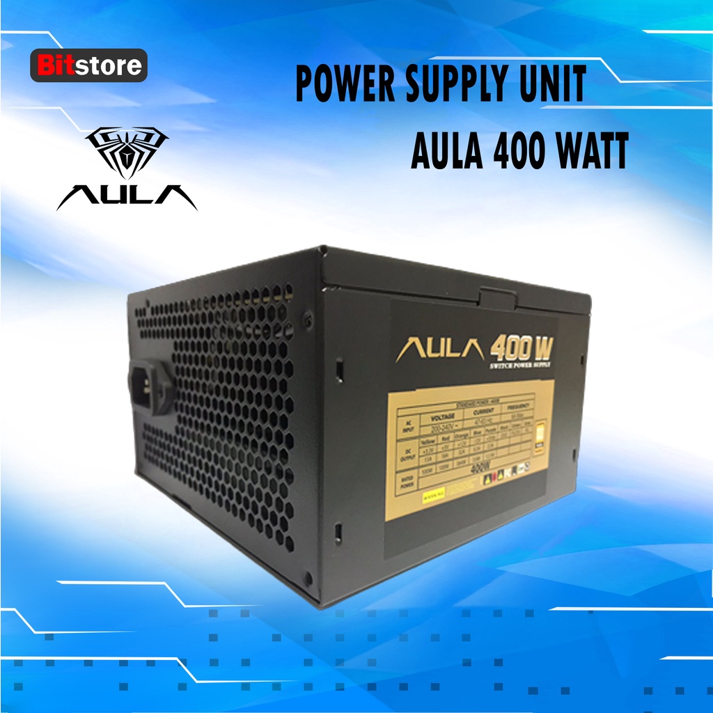 Jual PSU POWER SUPPLY GAMING AULA 400 WATT 400W | Shopee Indonesia