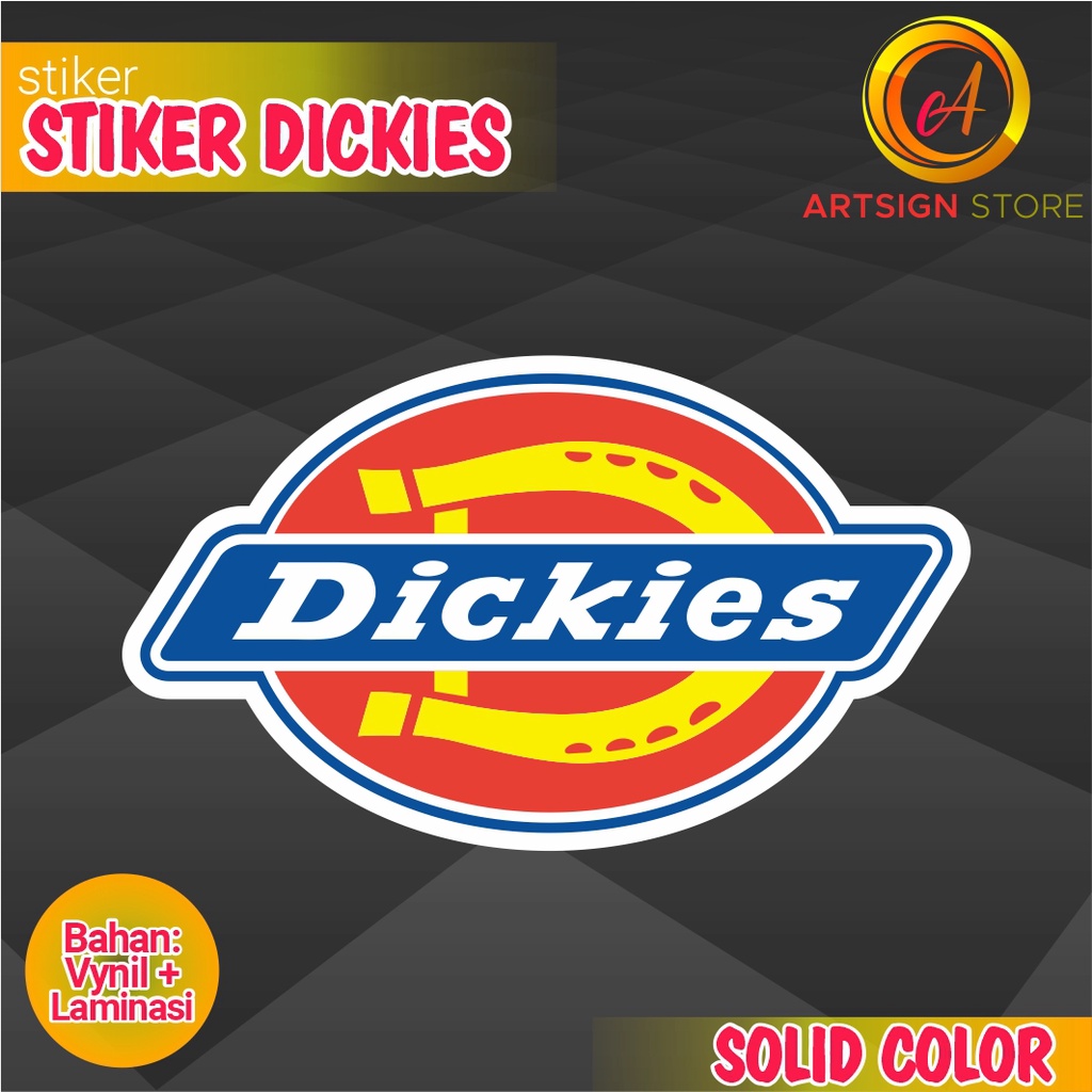 Jual Stiker Dickies Sticker Dickies Stiker Brand Stiker Distro Stiker ...
