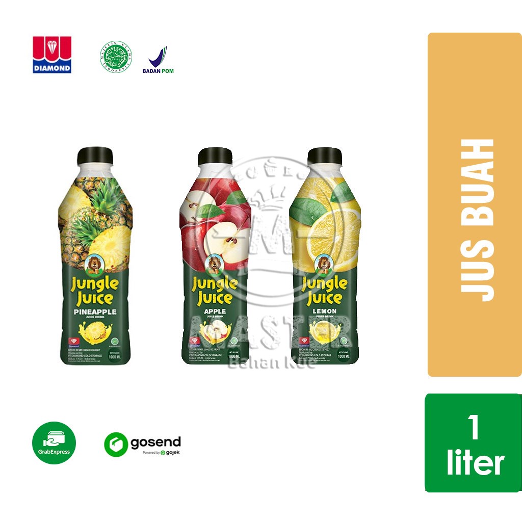 Jual Jus Sari Buah JUNGLE JUICE / Fruit Juice [Botol 1 Liter] KHUSUS ...