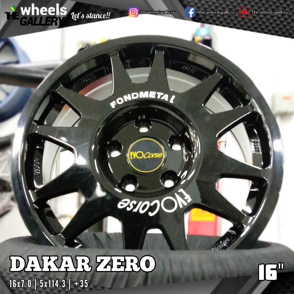 Jual Velg Only RH Wheels Dakar zero 16" 5x114.3 By RH Wheels | Shopee ...